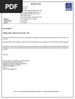 Audit Plan ISO 9001 | PDF | Audit | Business