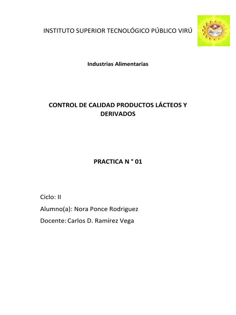 CCLD - Practica 01 - S01 - Ponce Nora | PDF | Nutrición | Dieta y nutrición