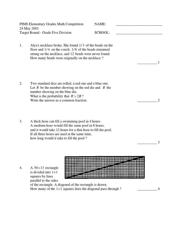 2003 TARGET-GRADE 5 | PDF