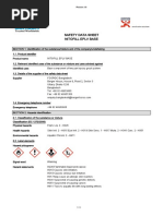 Safety Data Sheet Nitomortar Tc2000 Base: Revision Date: 26/06/2019 Revision: 0 | PDF | Toxicity ...