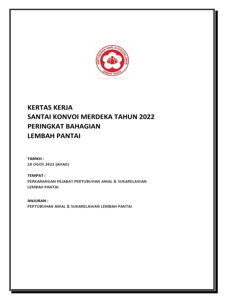 Kertas Kerja Konvoi Merdeka - 040822 | PDF