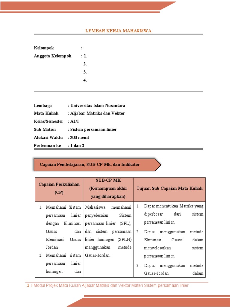 Print Lembar Kerja Mahasiswa - 015622 | PDF
