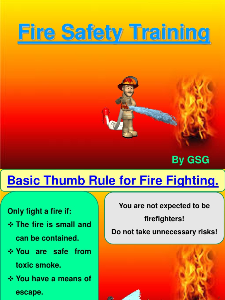 Fire Safety Training | PDF | Fires | Firefighting