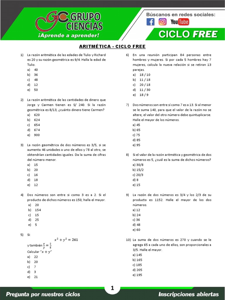 SSHSHSHSHH | PDF | Proporción | Aritmética