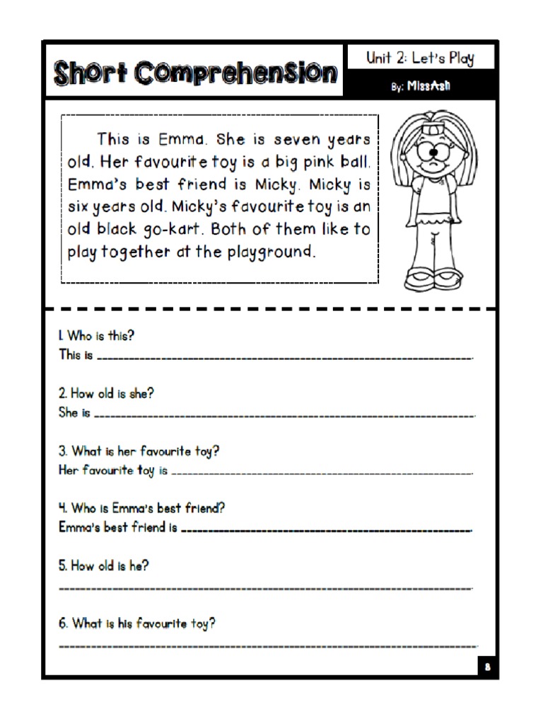 Year 1 Unit 2 Reading Comprehension | PDF