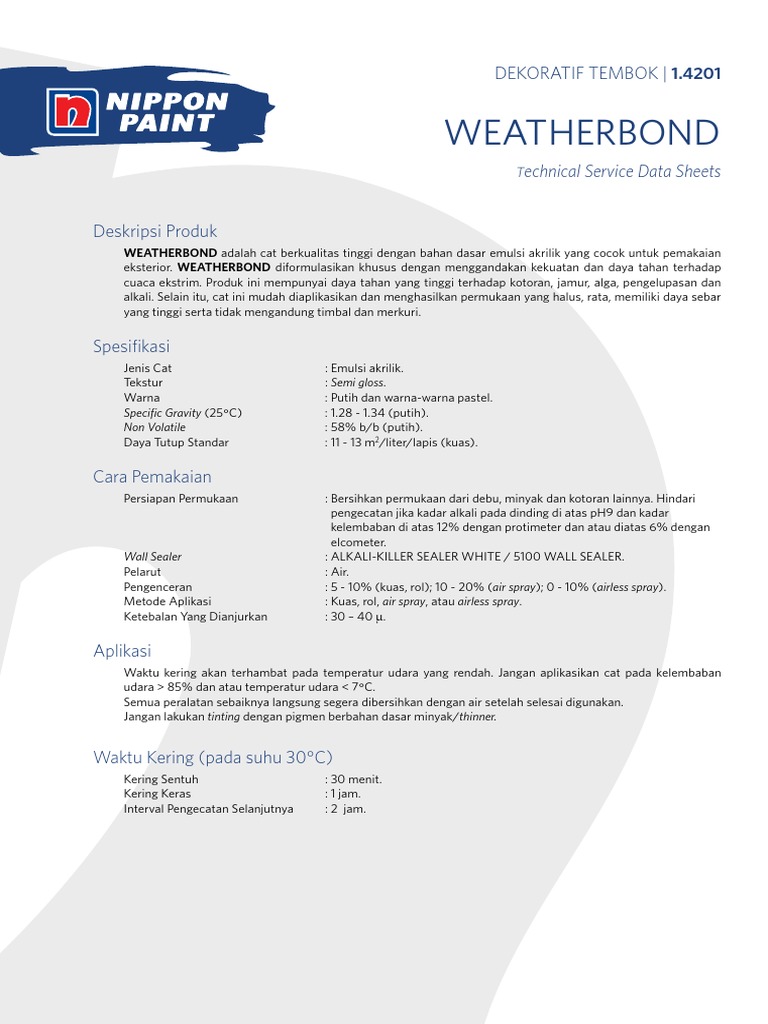 Nippon Wheatherbond | PDF