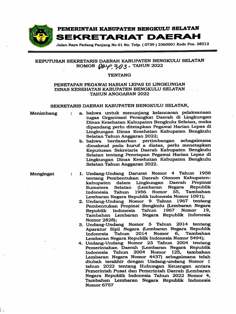 SK PHL Nakes Setda 2022 | PDF