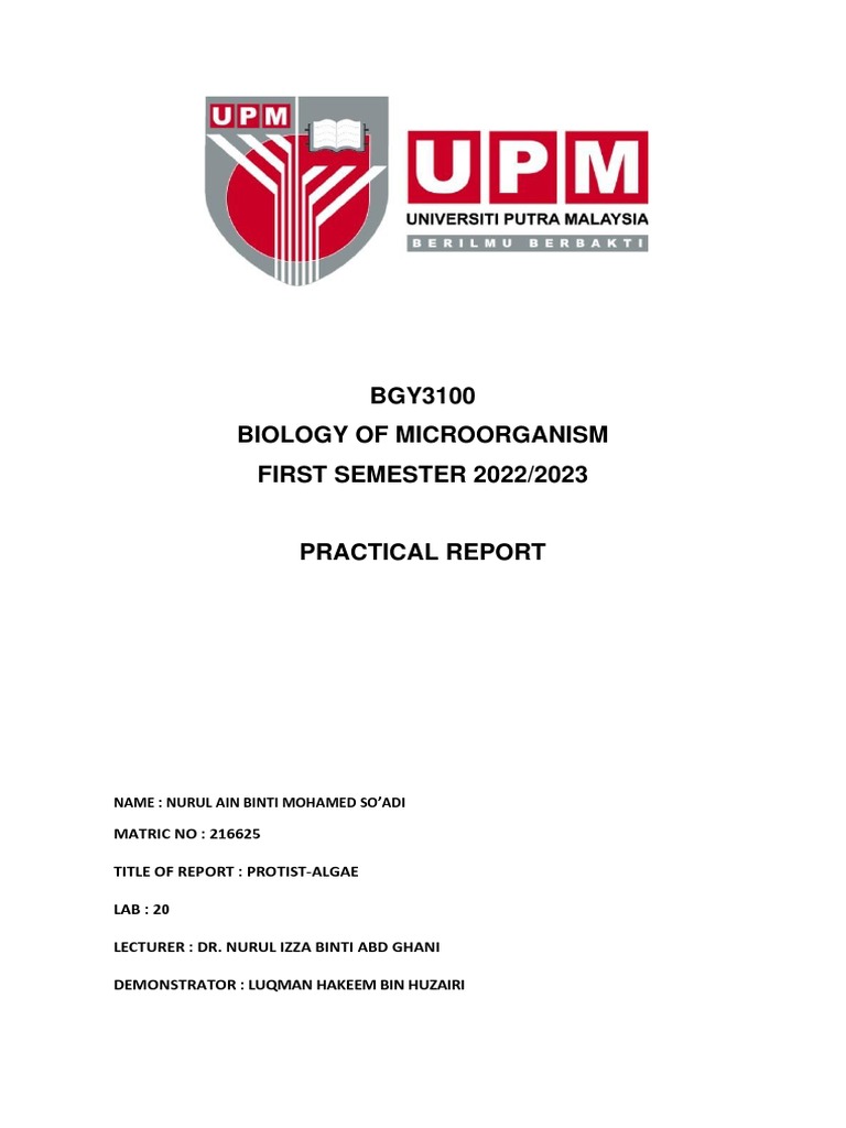 Lab Report 4! | PDF | Algae | Cyanobacteria