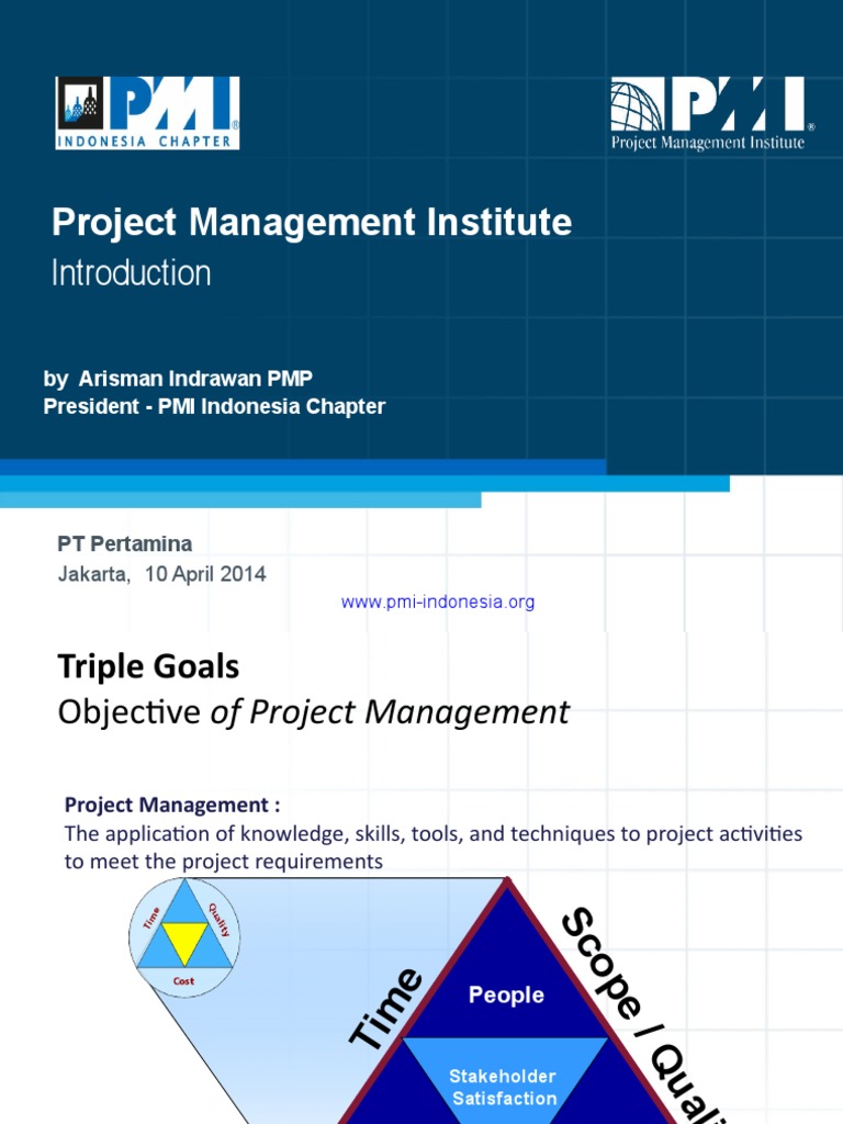 PMI Introduction To PTM | PDF | Project Management Professional ...