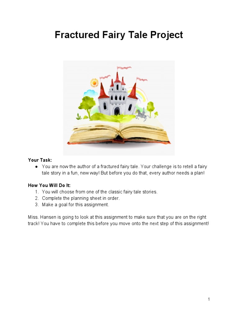 Fractured Fairy Tale Planning | PDF | Fairies | Fairy Tales
