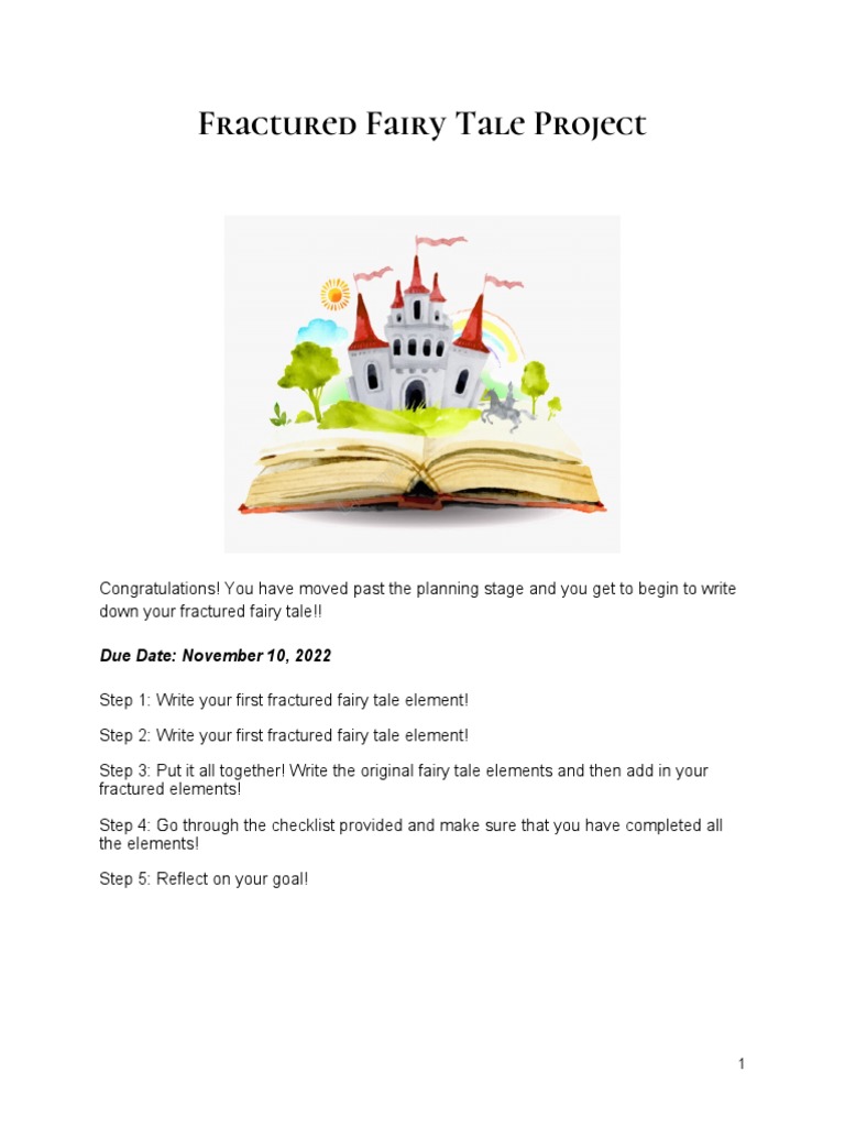 Writing Your Fractured Fairy Tale | PDF | Linguistics | Writing
