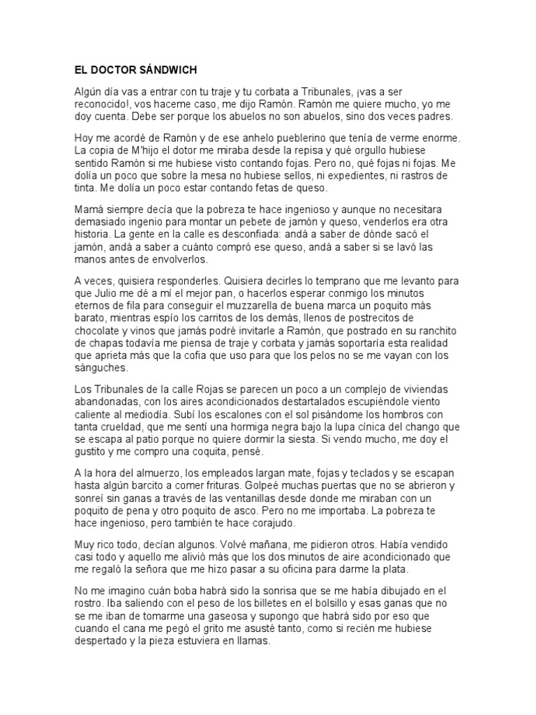 EL DOCTOR SÁNDWICH - Juan Solá | PDF | Comida y bebida | Alimentos