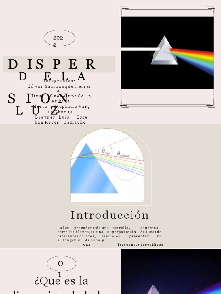 Dispersión de la Luz: Fenómenos y Ejemplos | PDF | Dispersión (óptica ...