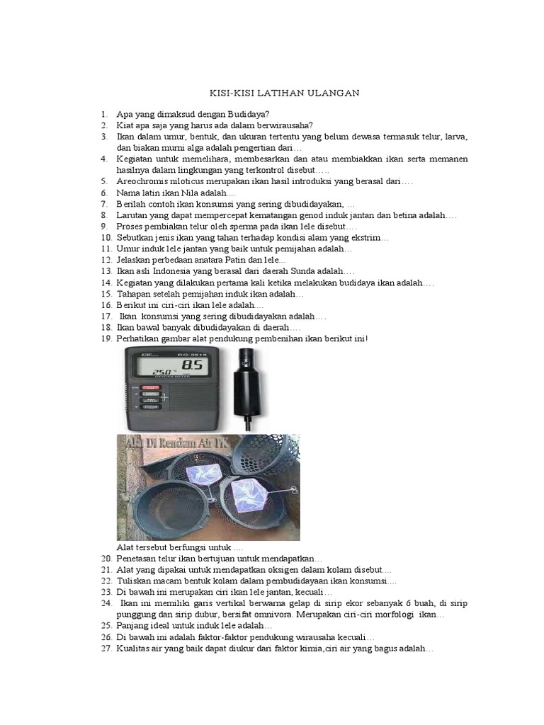 KISI Ikan Konsumsi | PDF