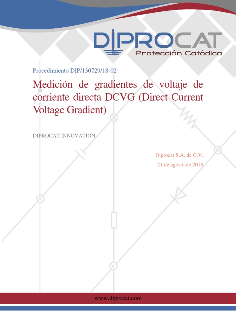 Procedimiento DCVG Carm | PDF | Electrólito | Corrosión