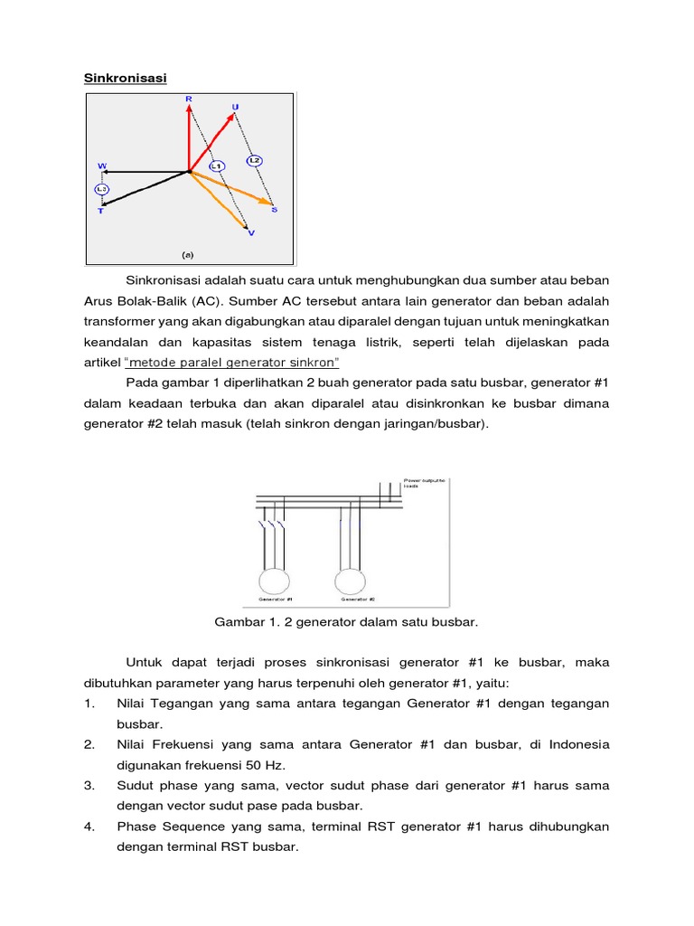 Sinkronisasi Listrik - 221031 - 092106 | PDF