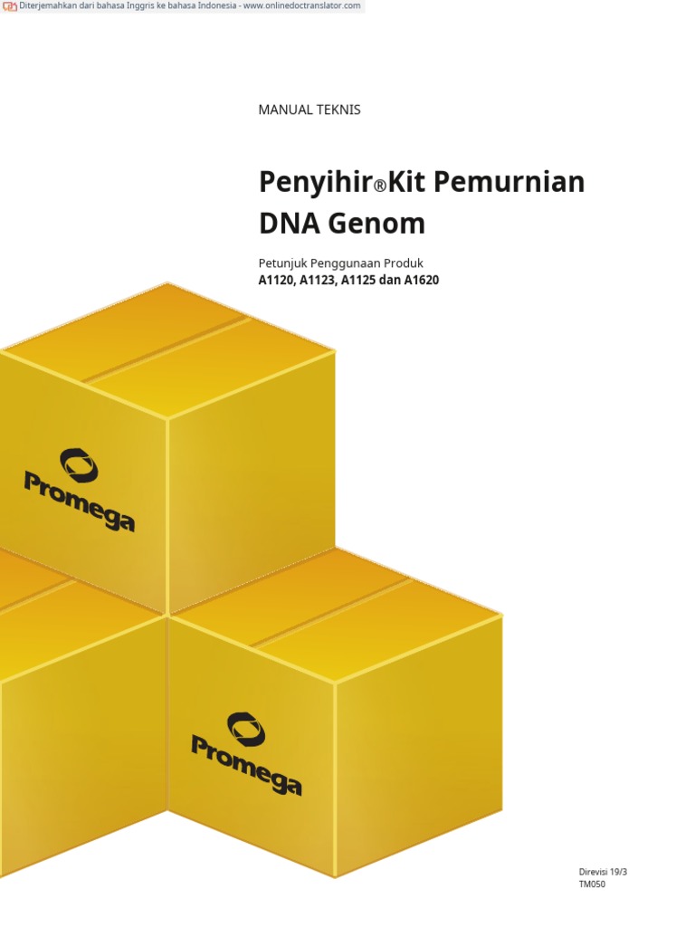 Wizard Genomic Dna Purification Kit Protocol - En.id | PDF
