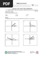 Special Angles in Trigonometry Chart | PDF