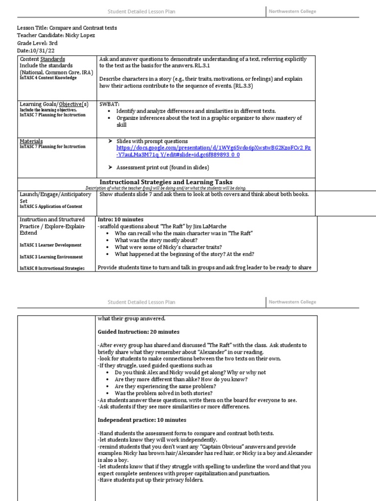 Detailed Lesson Plan 3 For Portfolio | Download Free PDF | Lesson Plan ...