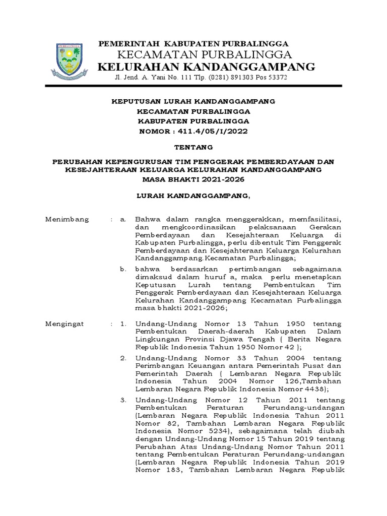 SK Pokja Posyandu | PDF