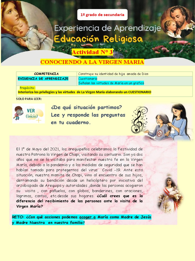 Virgen de Chapi | PDF | María, madre de Jesús