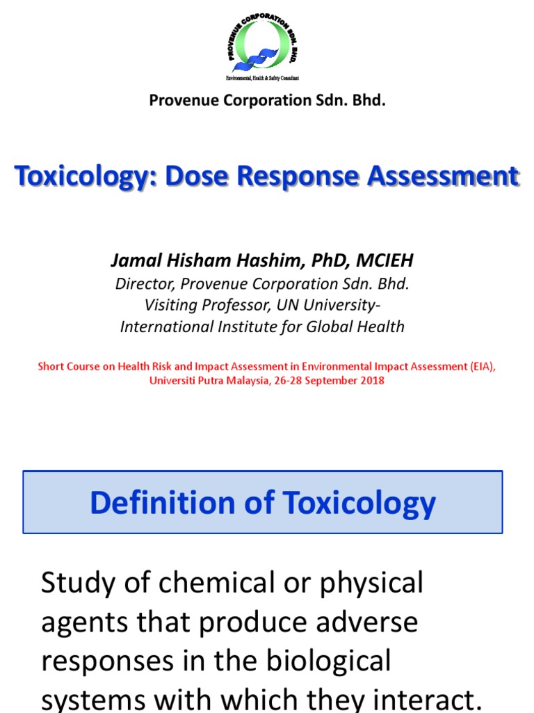 Toxicology-Dose Response Assessment-Jamal (220918) | PDF ...