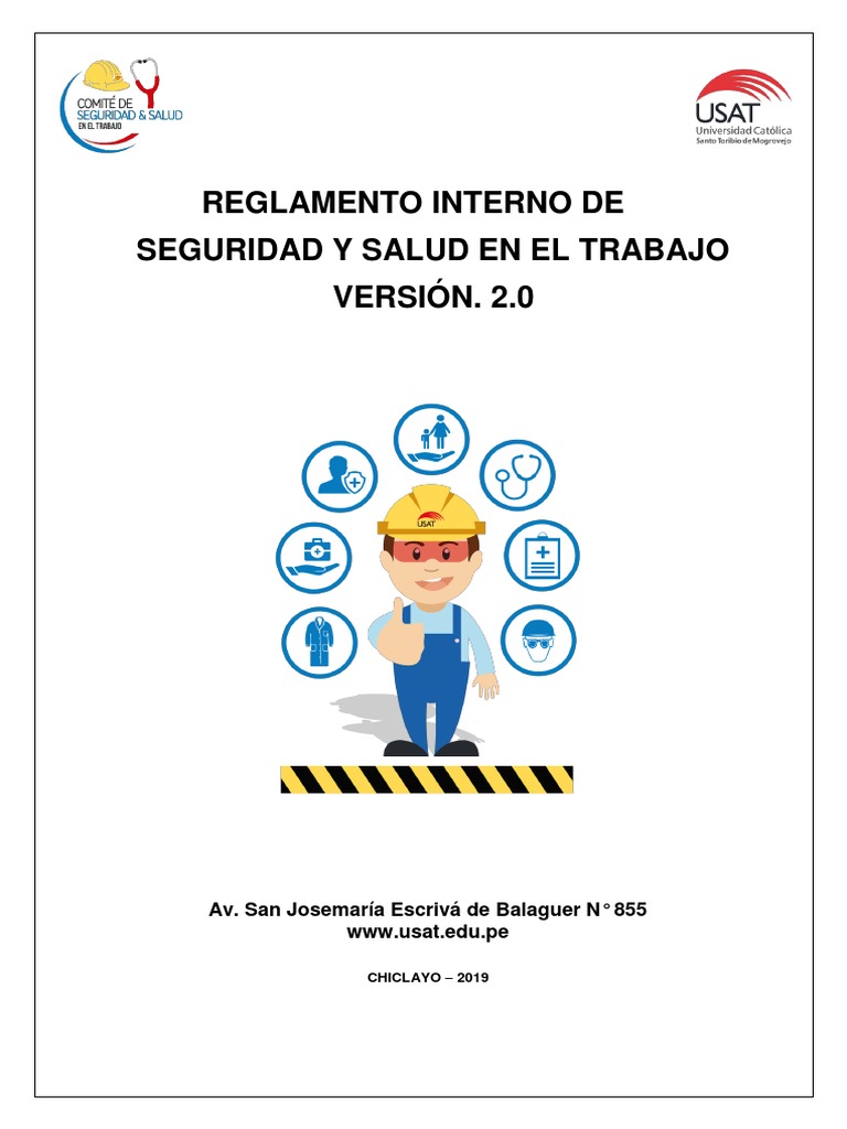 Reglamento Interno de Seguridad y Salud en El Trabajo - Risst 2019 V 2.0 - D... | PDF ...