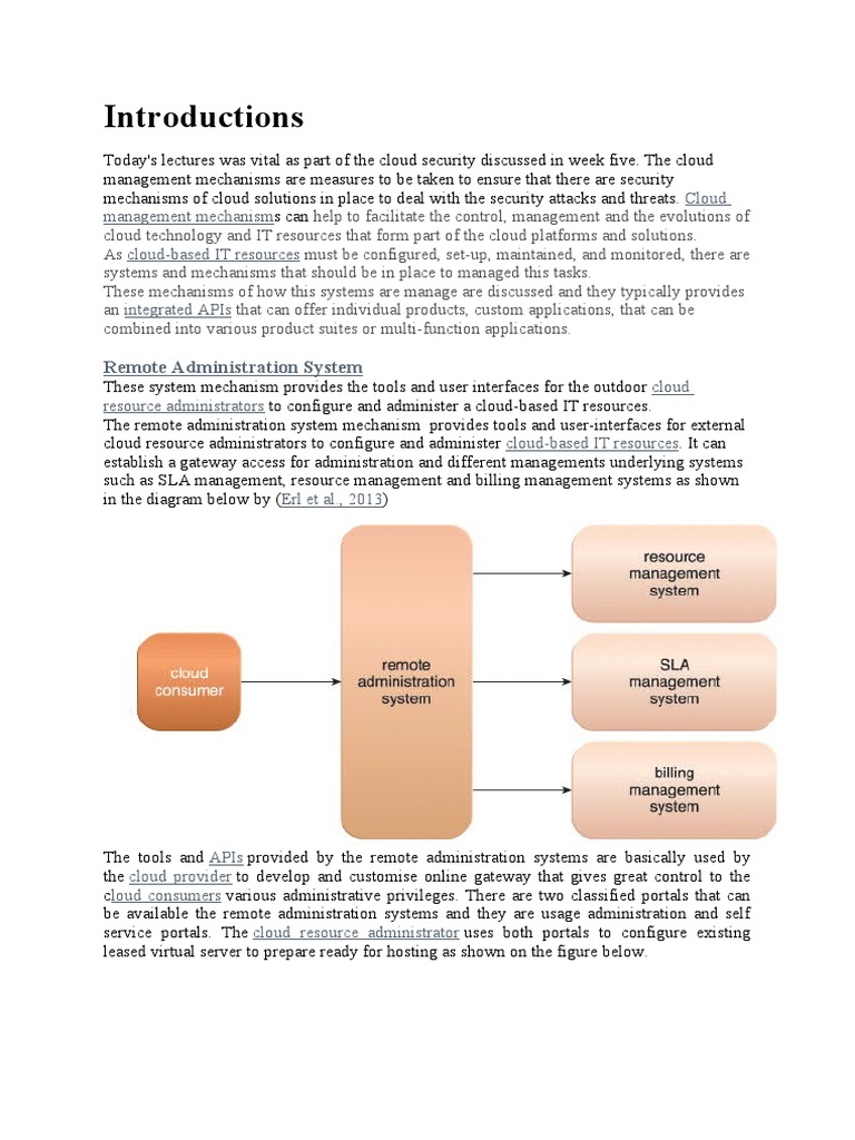 Cloud Management Mechanism | Download Free PDF | Cloud Computing | Service Level Agreement