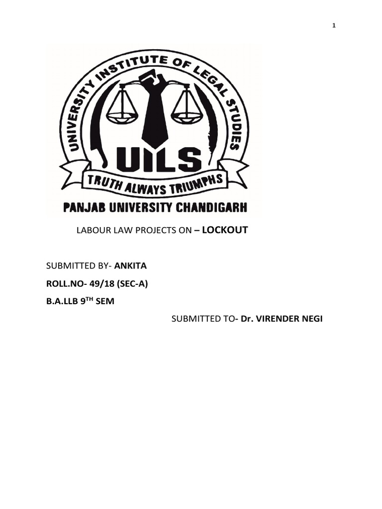 Labour Law | PDF | Lockout (Industry) | Strike Action