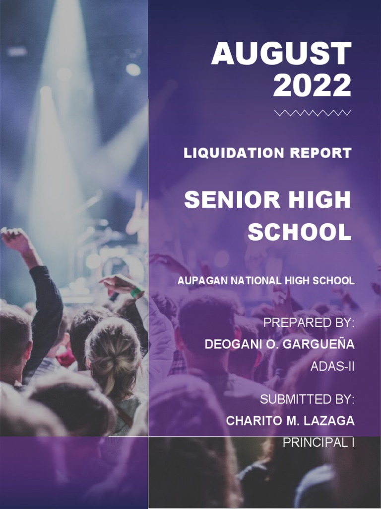 Cover Mooe Liquidation Report | PDF