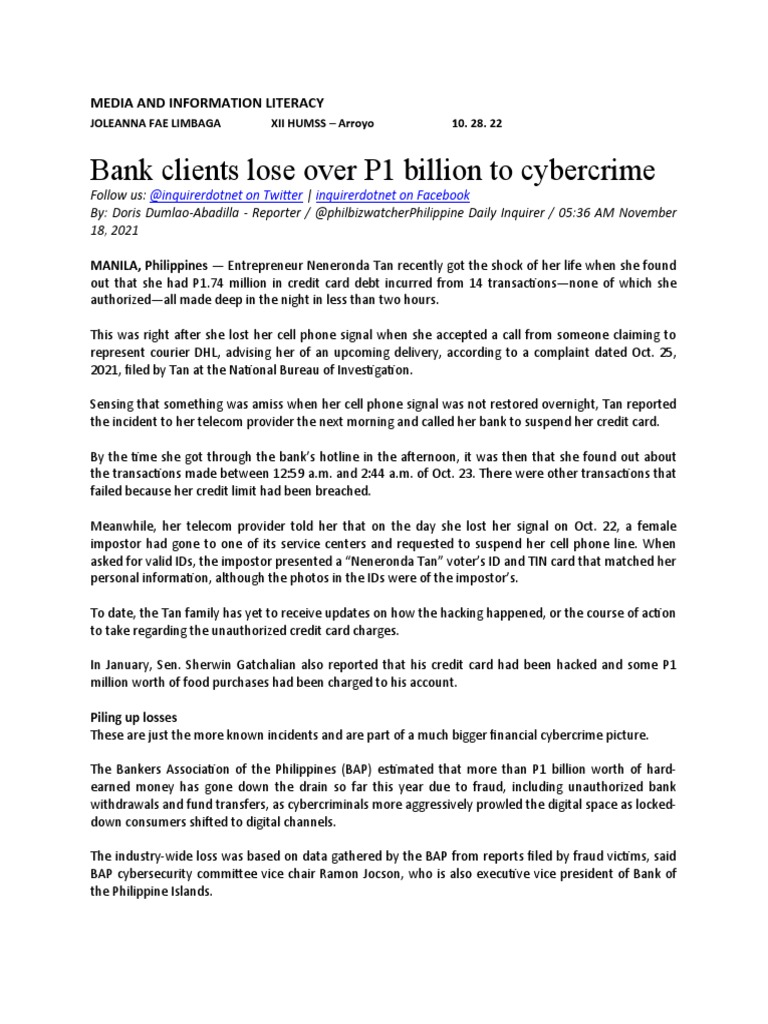 CYBERCRIME N Shi | PDF | Cybercrime | Social Media