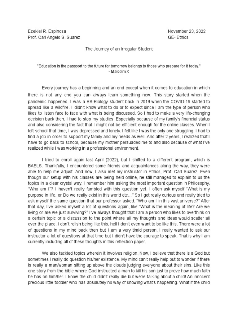 Learning Log 1 PDF Meaning Of Life