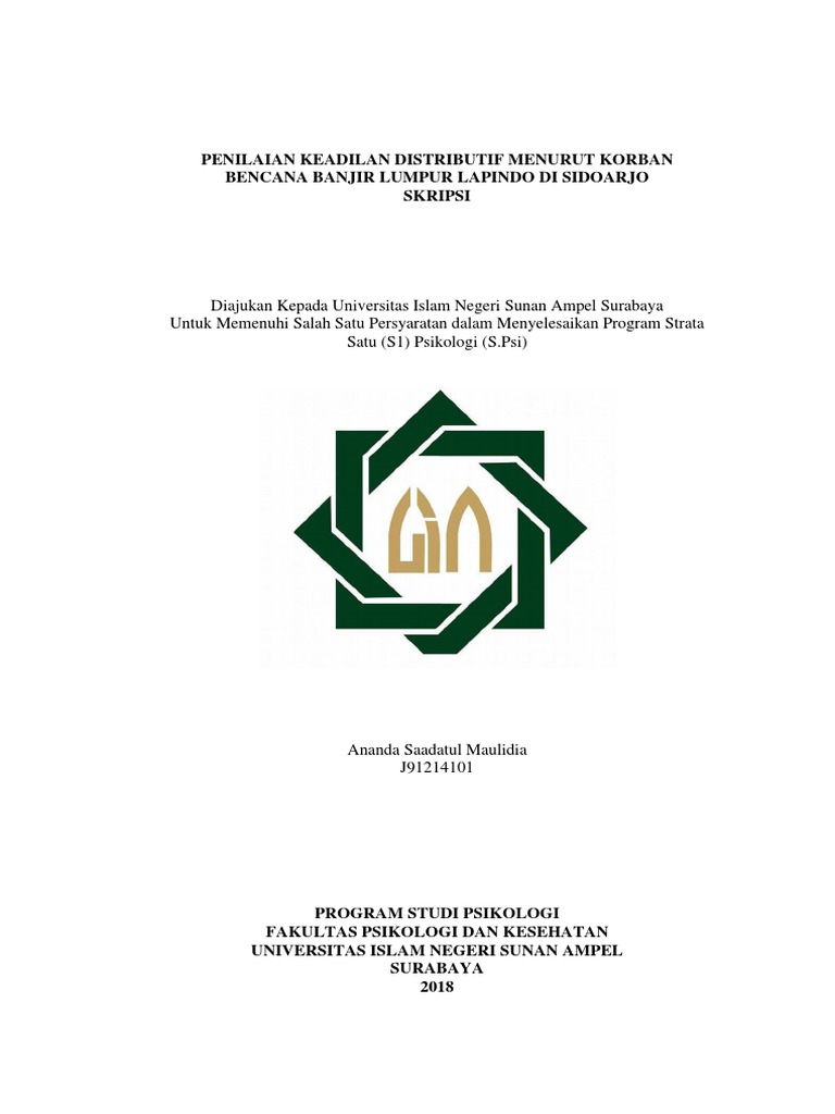 Keadilan Distributif Menurut Korban Lapindo | PDF