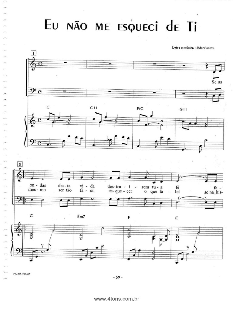 Eu Não Me Esqueci de Ti - Prisma Brasil | PDF