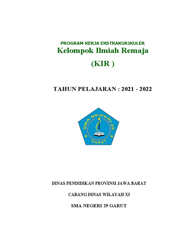 Program Kerja Kir | PDF