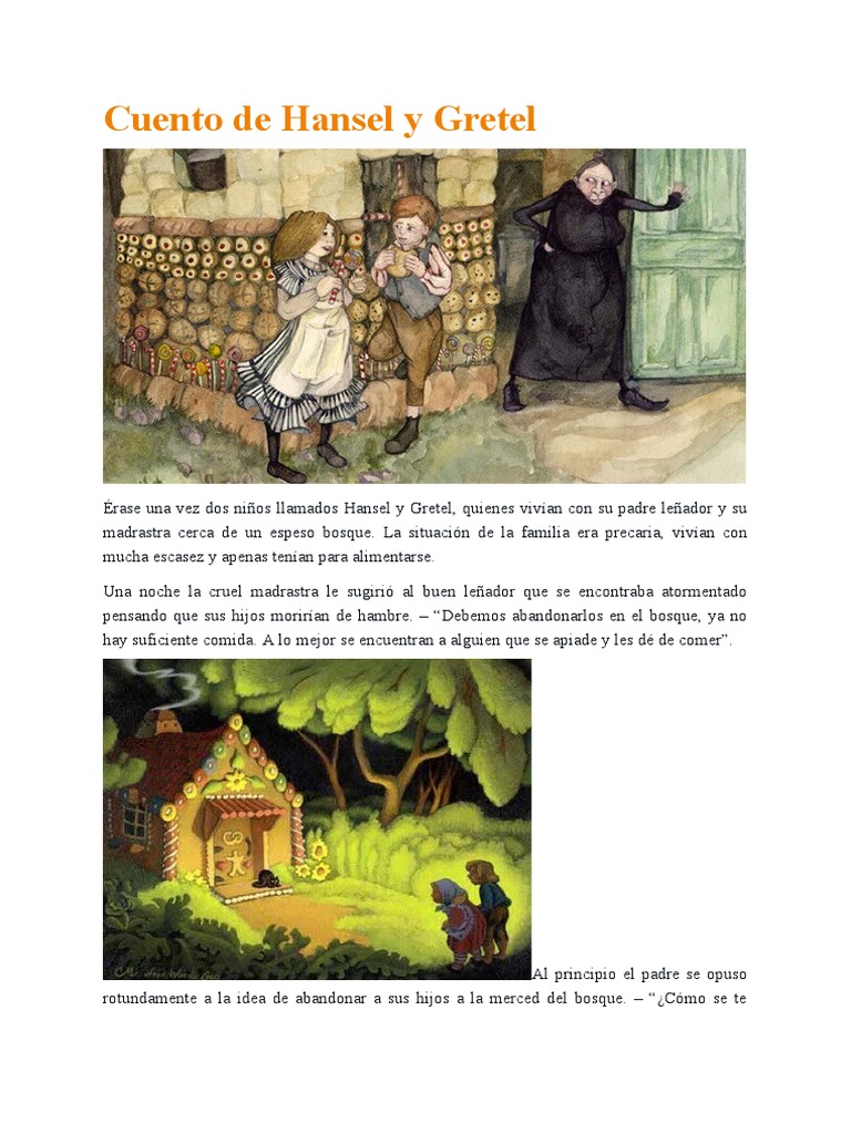 Cuento de Hansel y Gretel | PDF | Hansel y Gretel | Hansel y Gretel (Ópera)