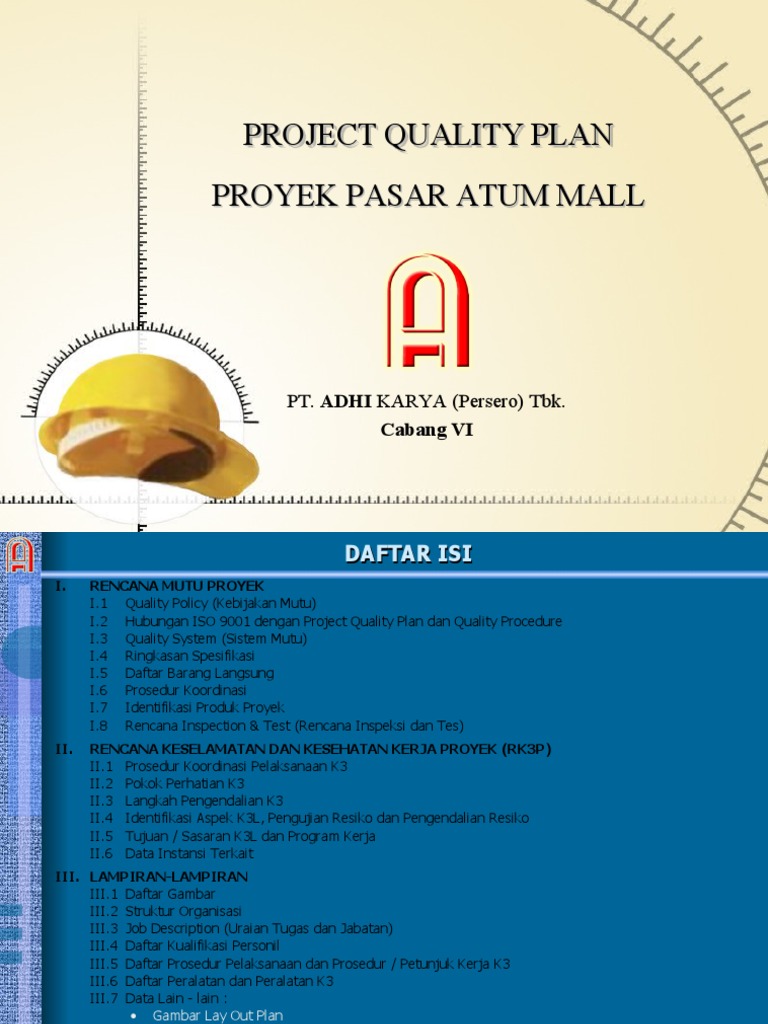 Project Quality Plan | PDF