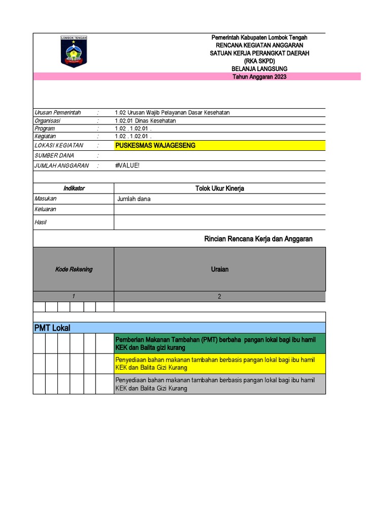 Rab PMT Lokal PKM 2023 | PDF