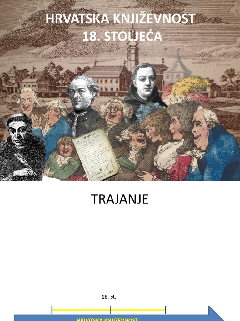 Hrvatska Književnost 18. Stoljeca | PDF