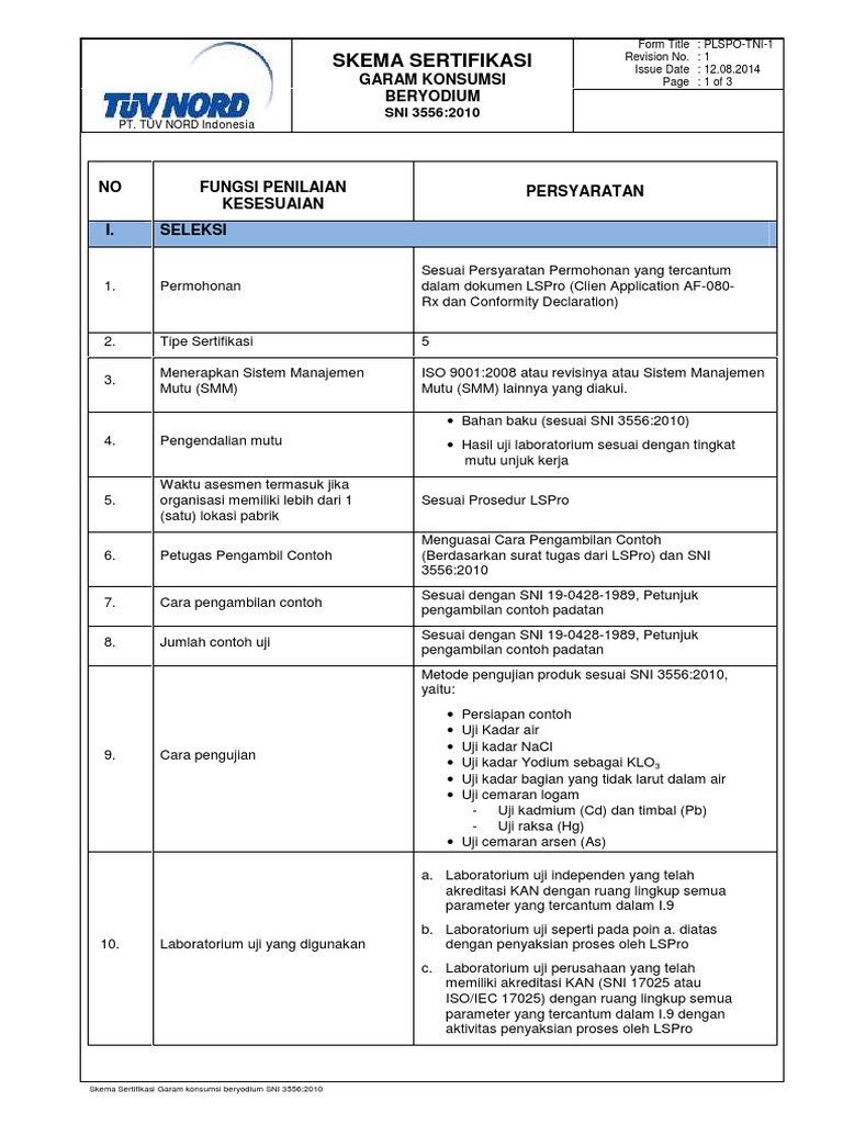 Sni 3556 2010 Id | PDF