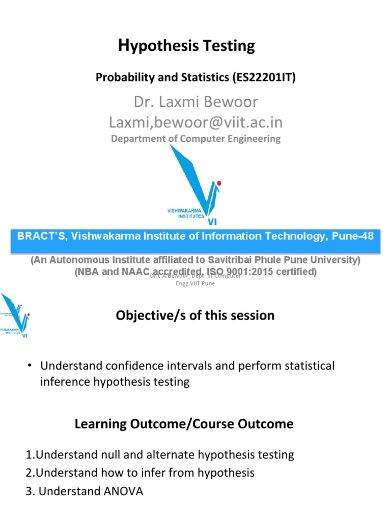 Hypothesis Testing Guide | PDF | F Test | P Value