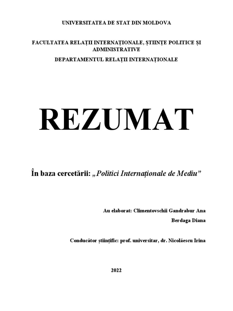 Rezumat Word TRI | PDF