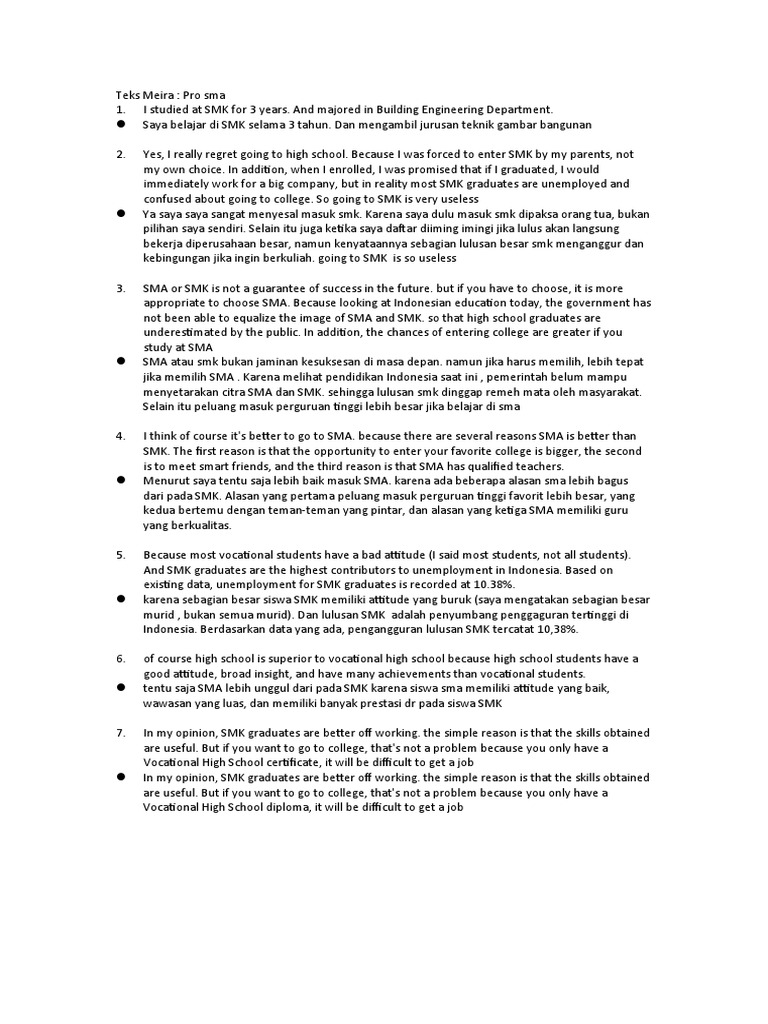 Script Meira Pro SMA | PDF