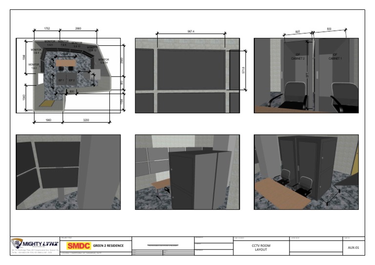 CCTV Room Layout for Green 2 Residence | PDF