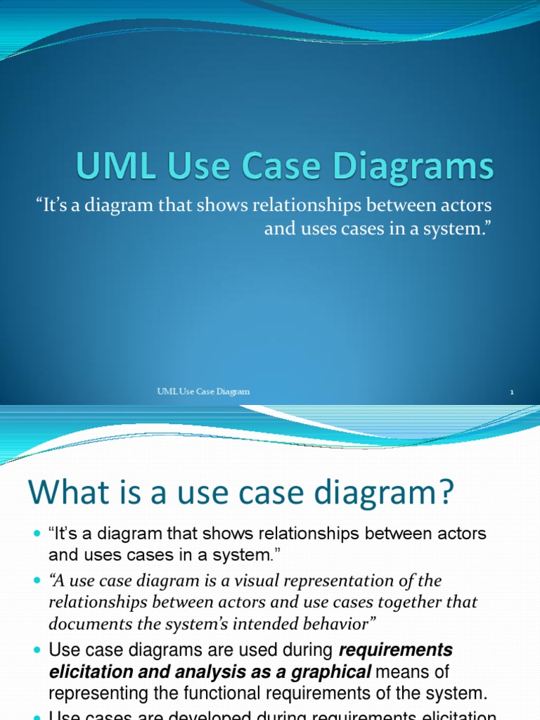 5 - UML Use Case Diagrams | PDF | Use Case | Unified Modeling Language