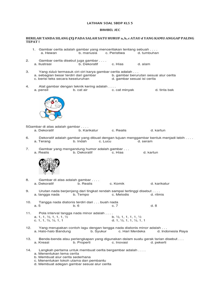 Sbdp Kls 5 Copy 2 Lembar Pdf