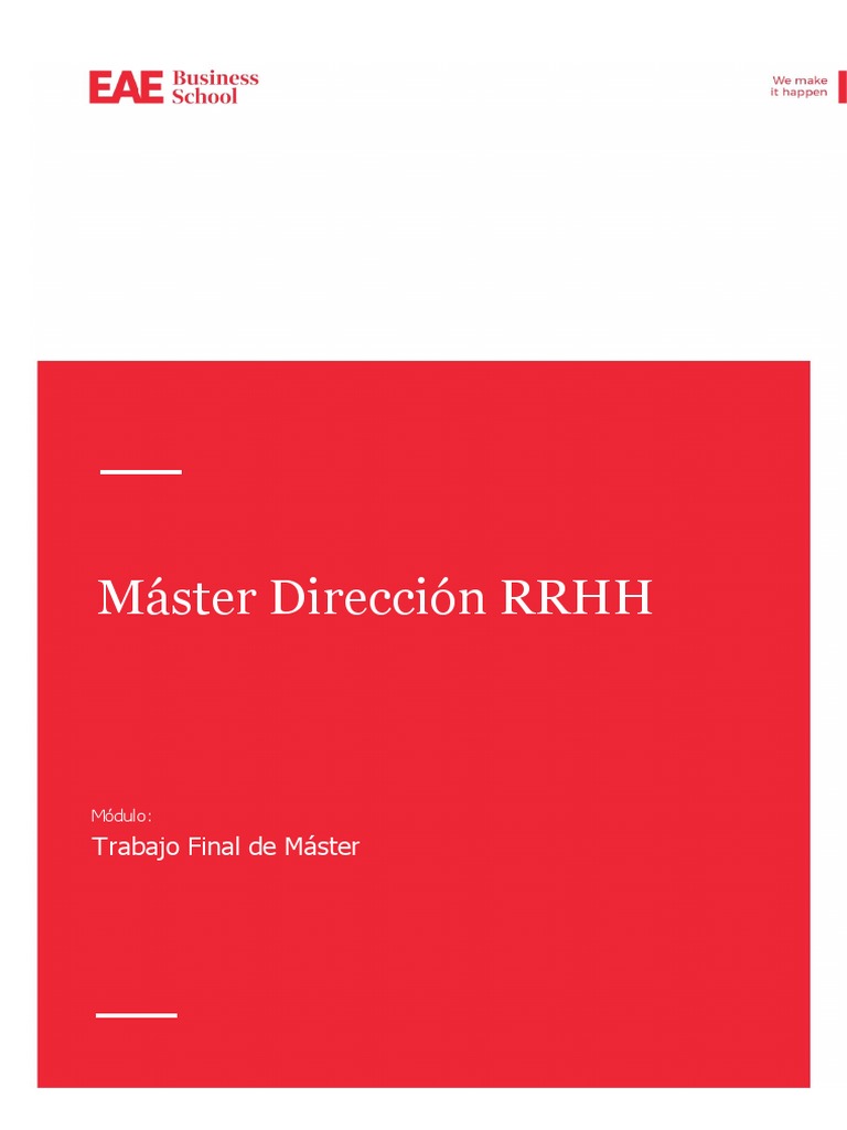 Guía - TFM - Modalidad Plan Estratégico MDRH | Descargar gratis PDF ...