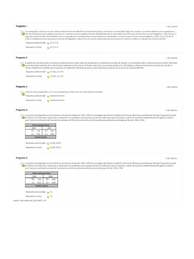 Act6 Automatizada Estadística UVM | PDF