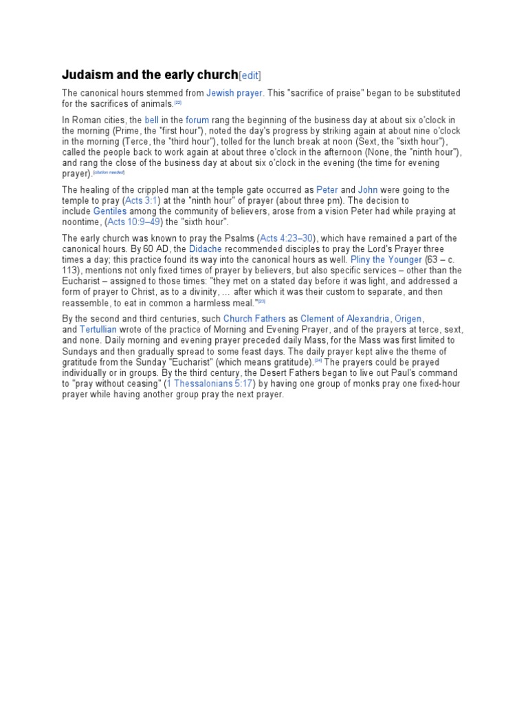 Judaism and The Early Church | PDF