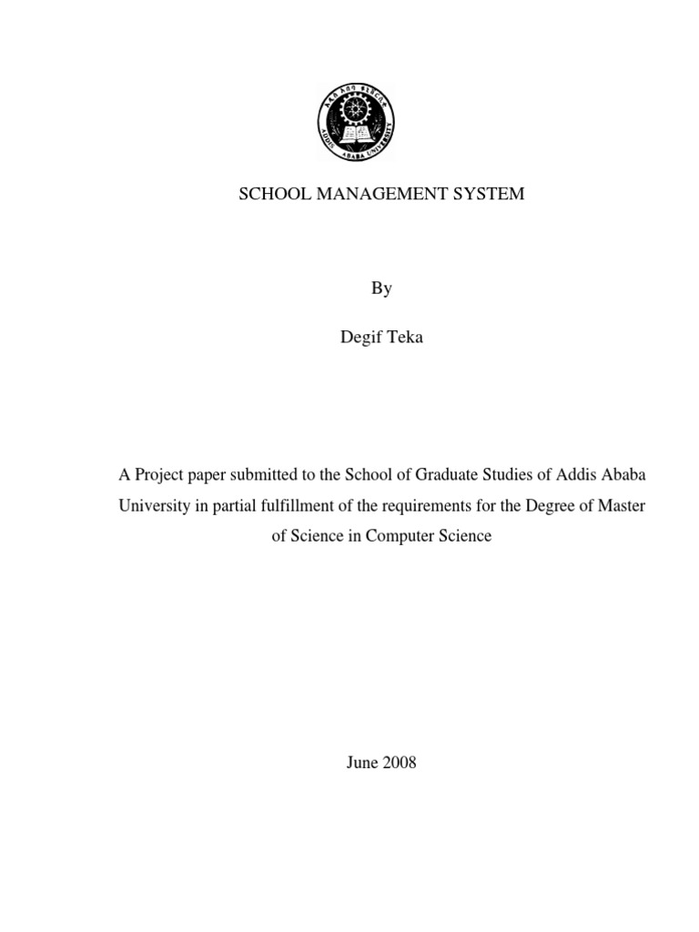 School Management System | PDF | Use Case | Databases